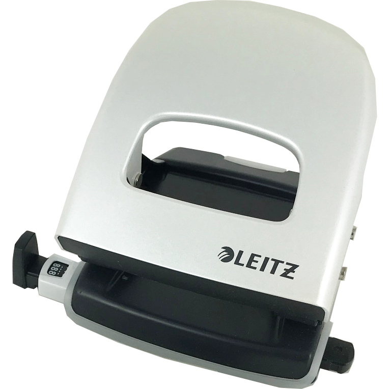 Leitz Wow Nexxt 30 Hole Punch Metallic White Pearl 50081001 Elmstok Ltd