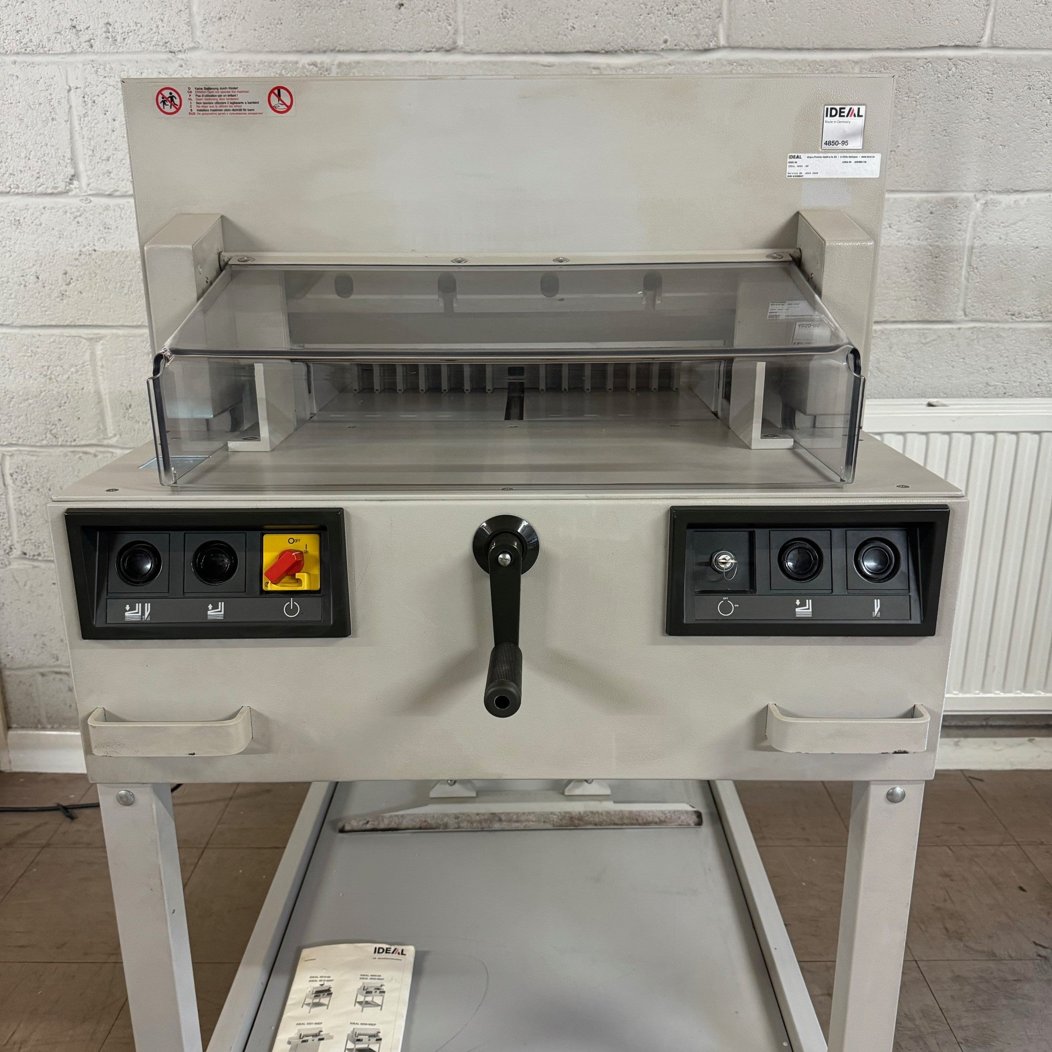Pre-owned IDEAL 4850-95 Guillotine With Automatic-Clamp – Elmstok Ltd