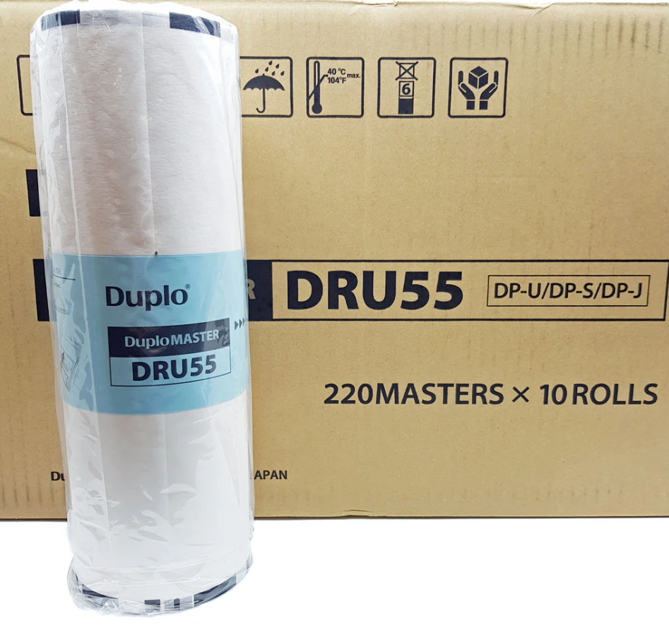 Duplo DRU-55 DP-S / U550 / J450 Master Stencil Rolls x 10 – Elmstok Ltd