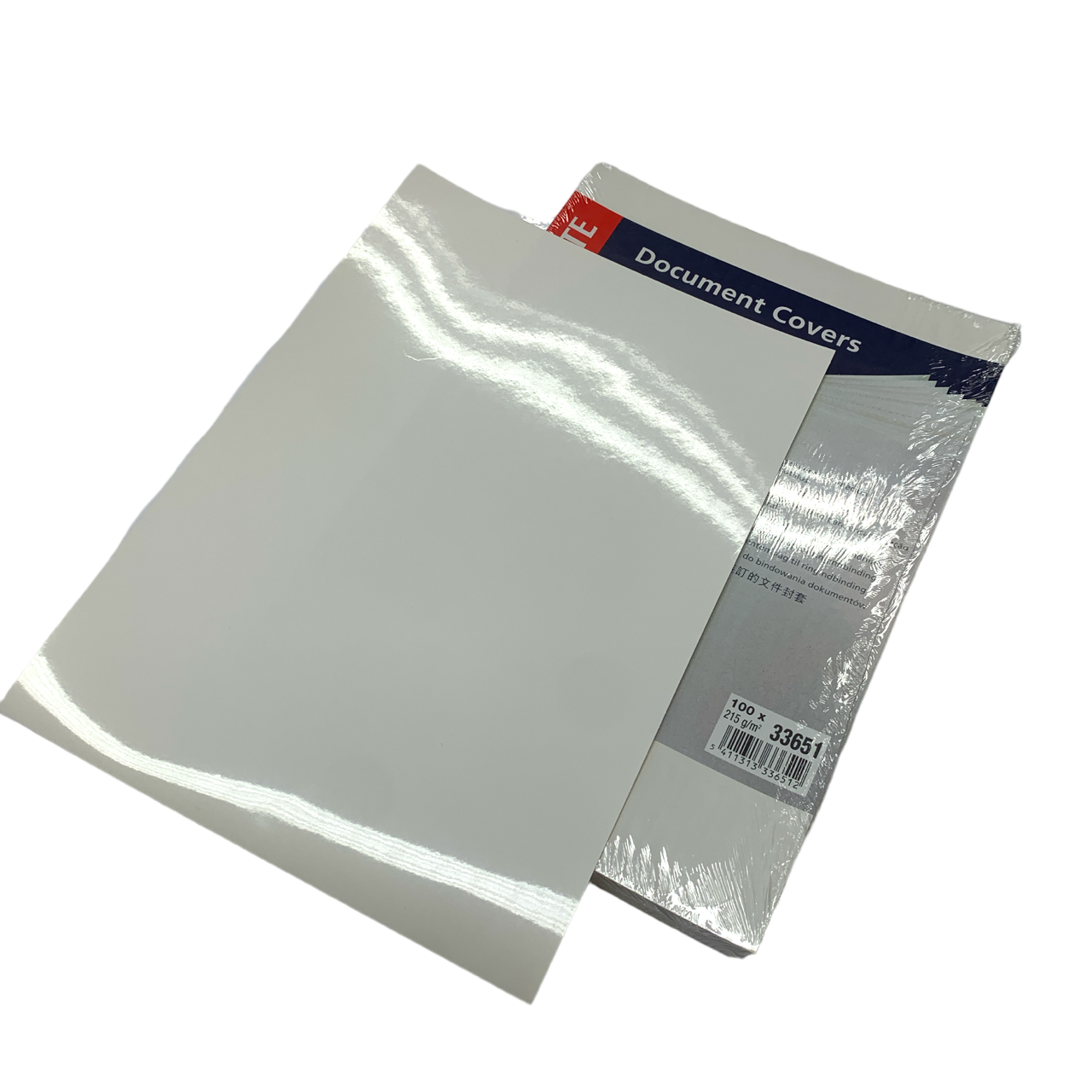 Esselte A4 Gloss White Binding Covers 215gsm - Special Trade Pack (1000 ...