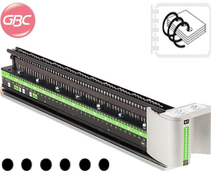 GBC Magnapunch Pro 4:1 Coil Spiral Oval-Hole Punch Tool 7705651 ...