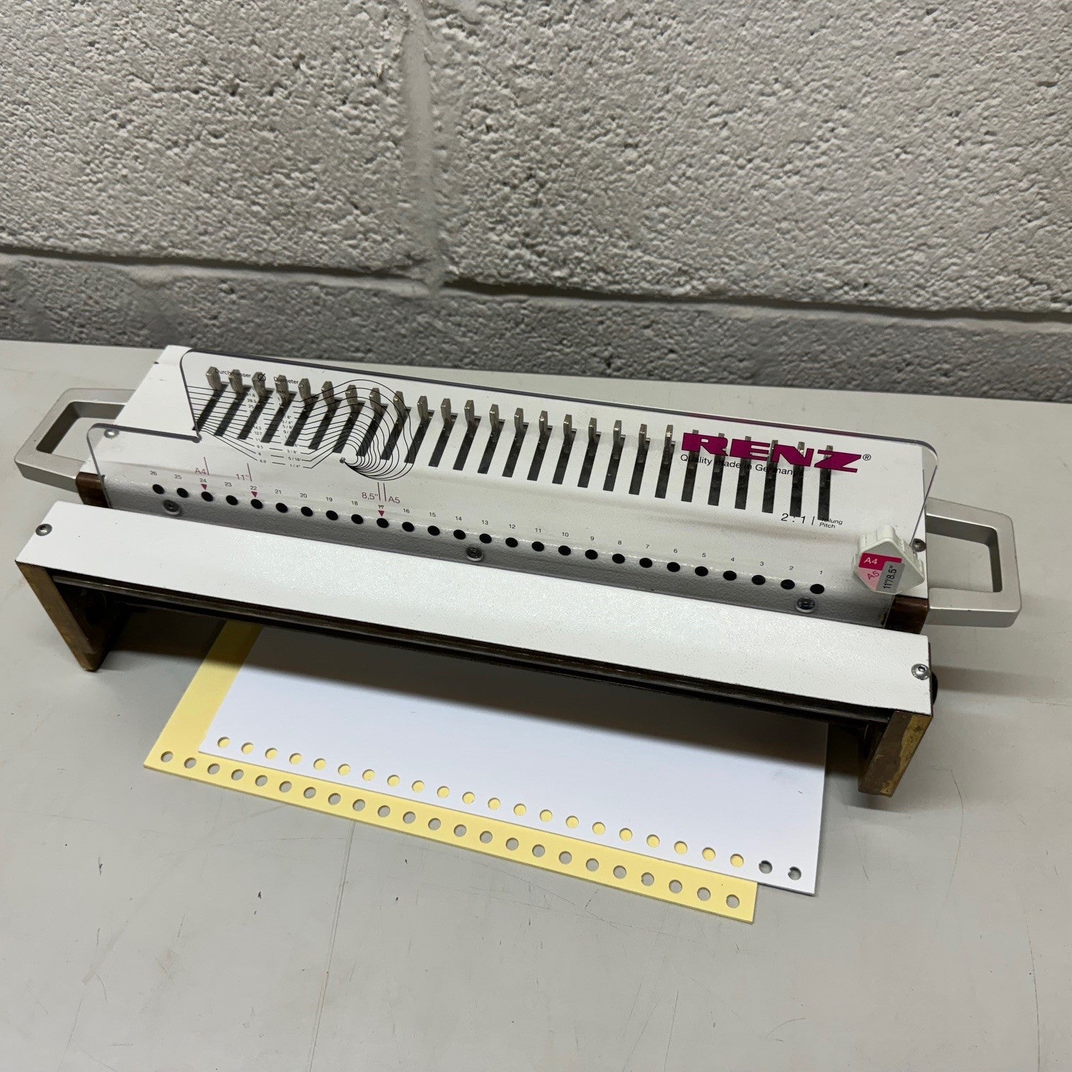 Pre-owned Renz DTP340M DTP340A 2:1 Round-Hole Wire Tool Punch Die ...