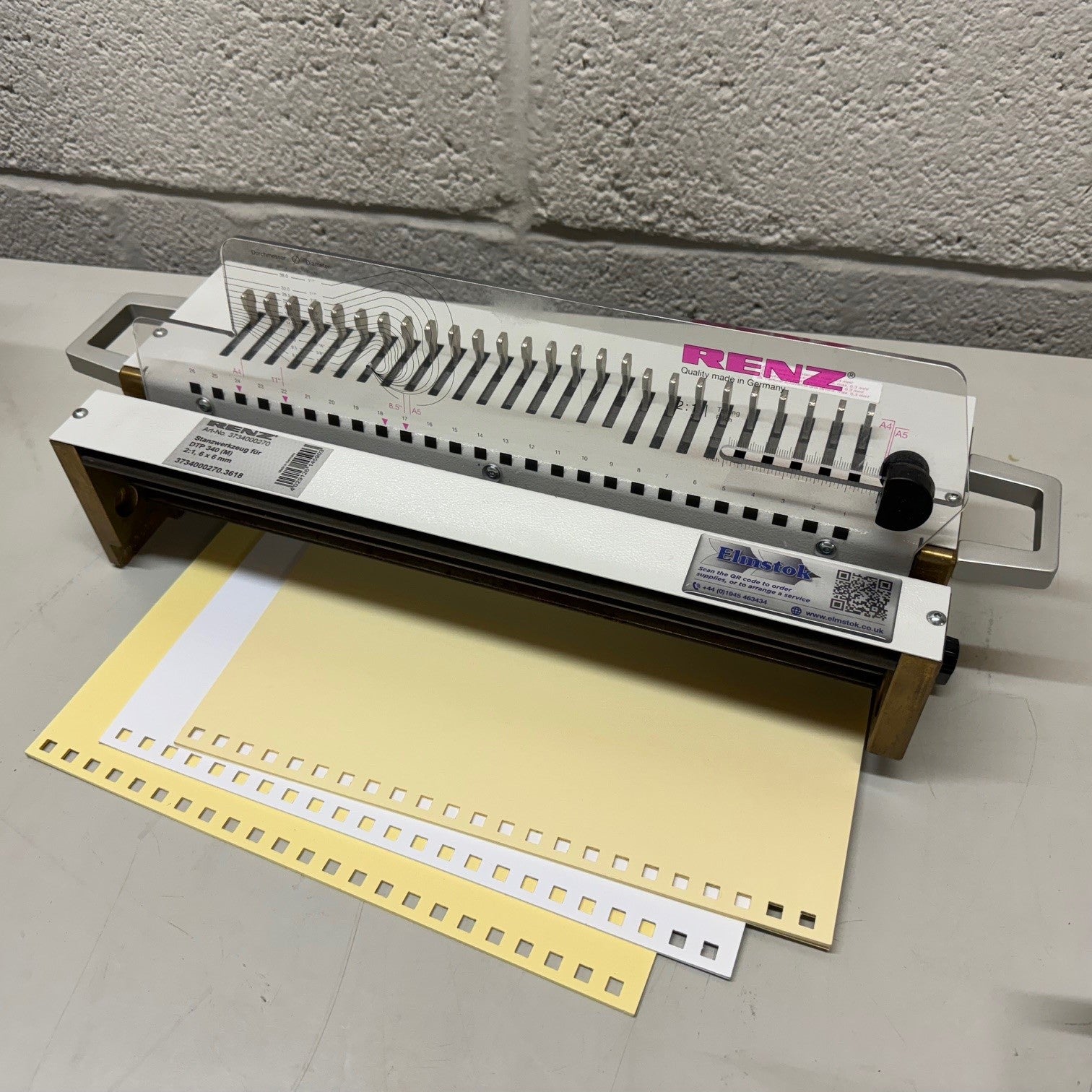 Pre-owned, Used, Renz 340M / 340A 2:1 Square-Hole Wire Punch Tool Die ...