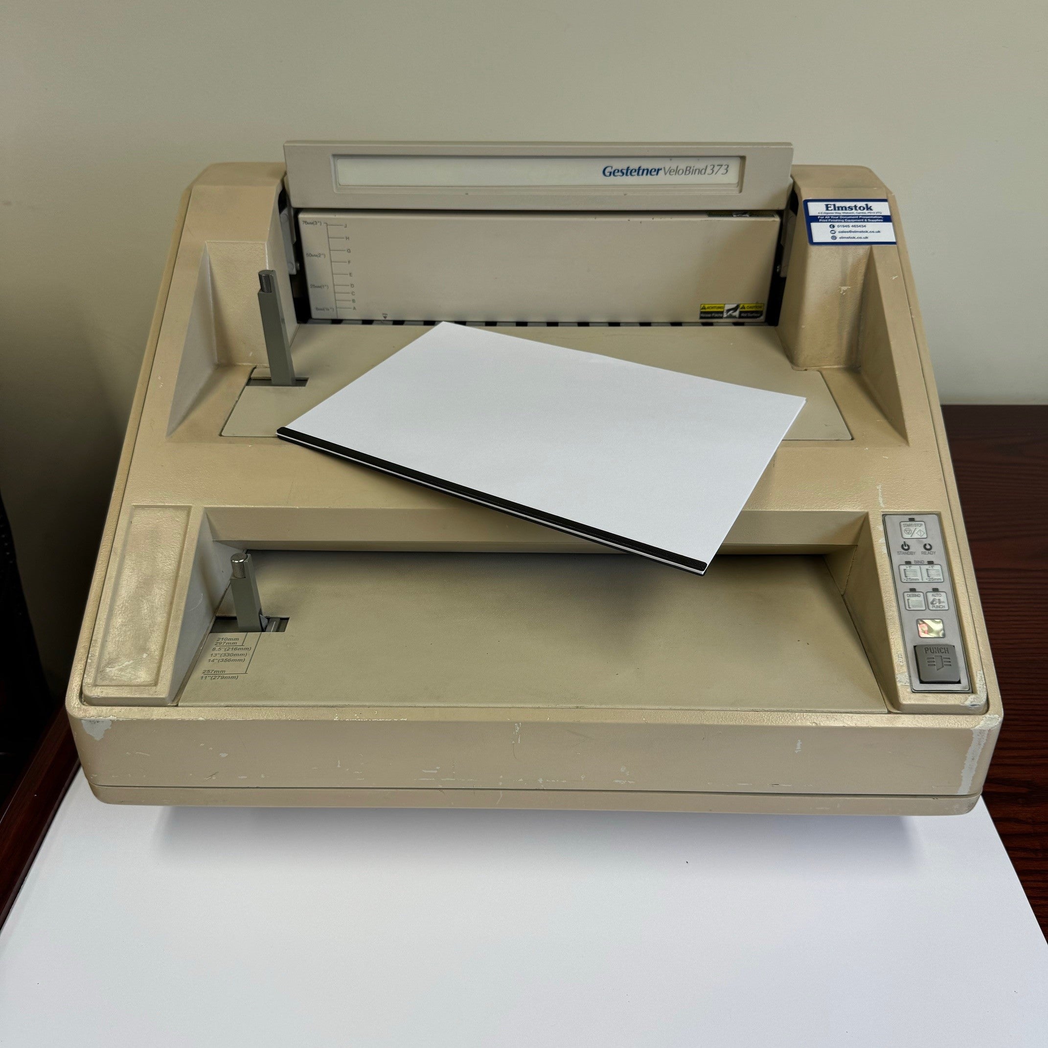 Pre-owned Gestetner 373 / GBC Velobind System-3 Strip Binder – Elmstok Ltd