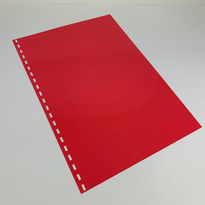 Pre-Punched 21-hole Tinted-Red A4 Transparent Presentation Covers ...