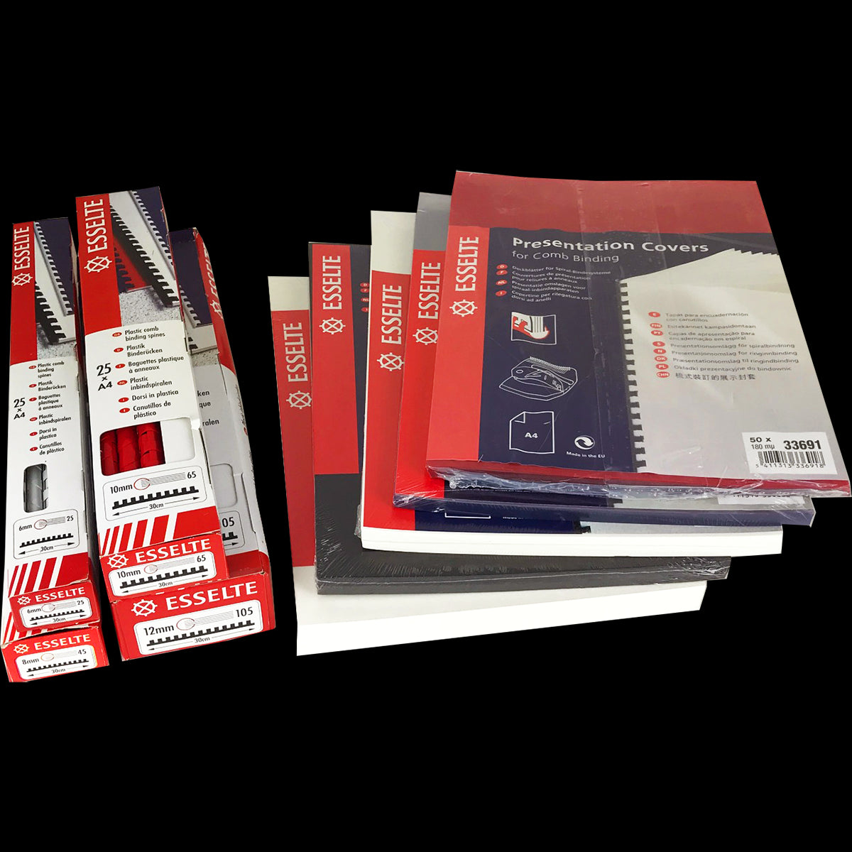 Plastic Binding Combs Starter Pack Incl. Combs & Covers – Elmstok Ltd