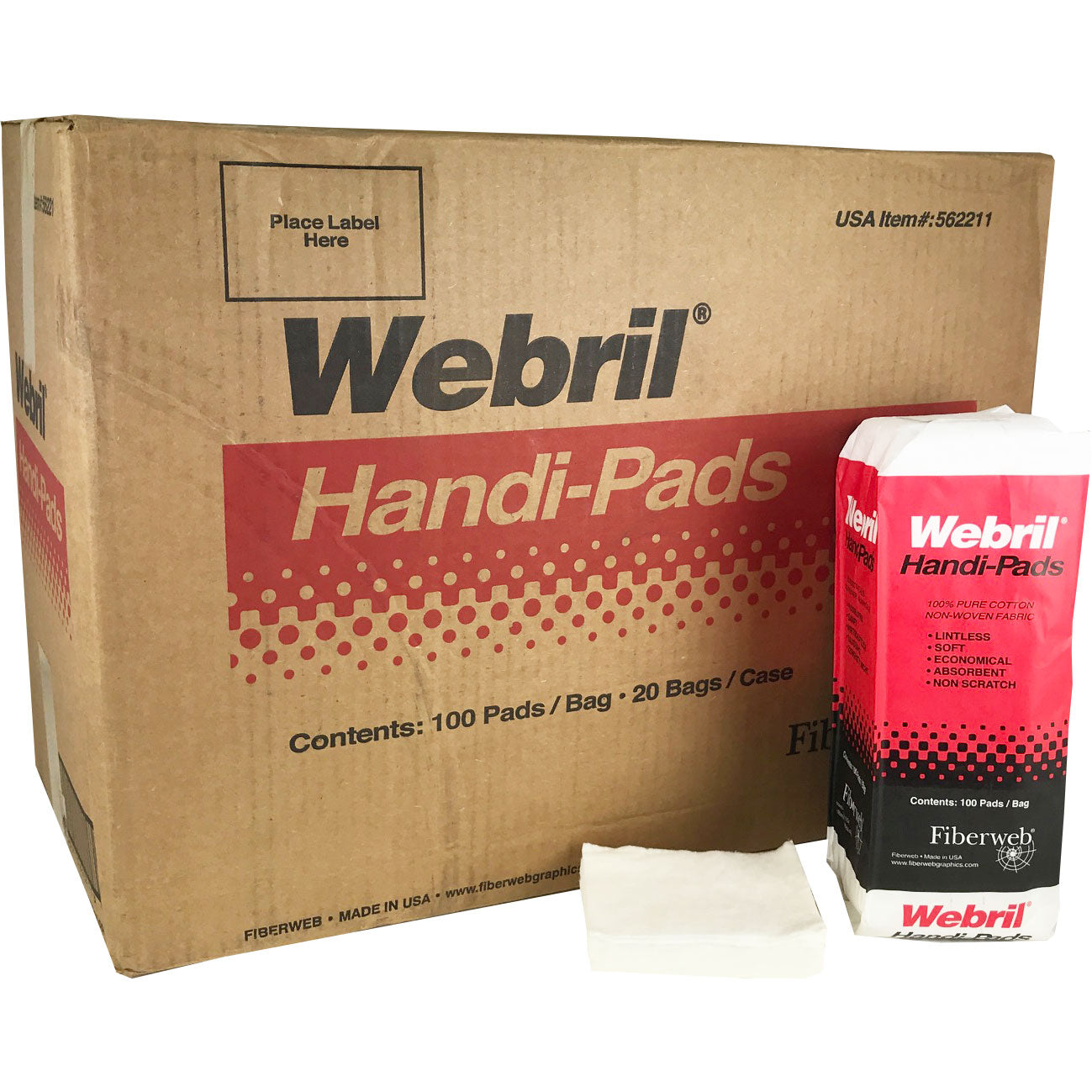Webril Cotton Cleaning Handi-Pads (Box 20 Packs) – Elmstok Ltd