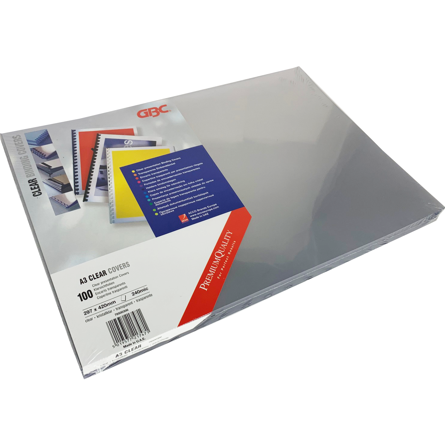 Branded Premium Quality PVC 240Micron A3 Clear Sheets (100) – Elmstok Ltd