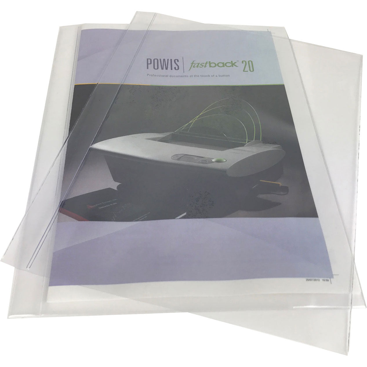 Heavy-duty PVC Plain Clear A5 + Margin Binding Document Pockets - Pack ...
