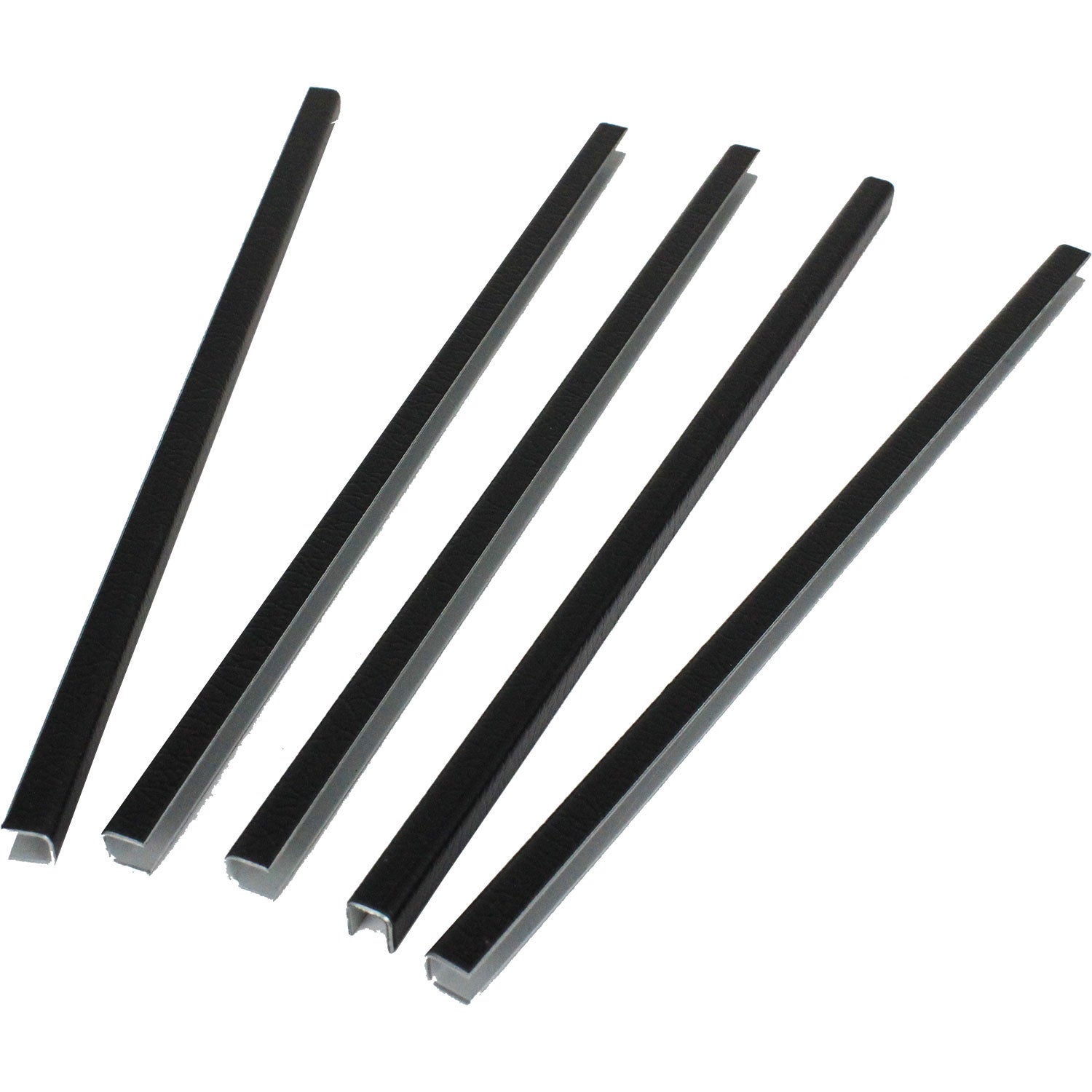 Black "AA" 3.5mm A5 Metal Channels For Impressbind/Channelbind (100 ...