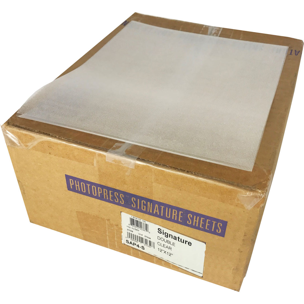 Powis Photopress Double Clear Signature Sheets 12x12 (100) – Elmstok Ltd