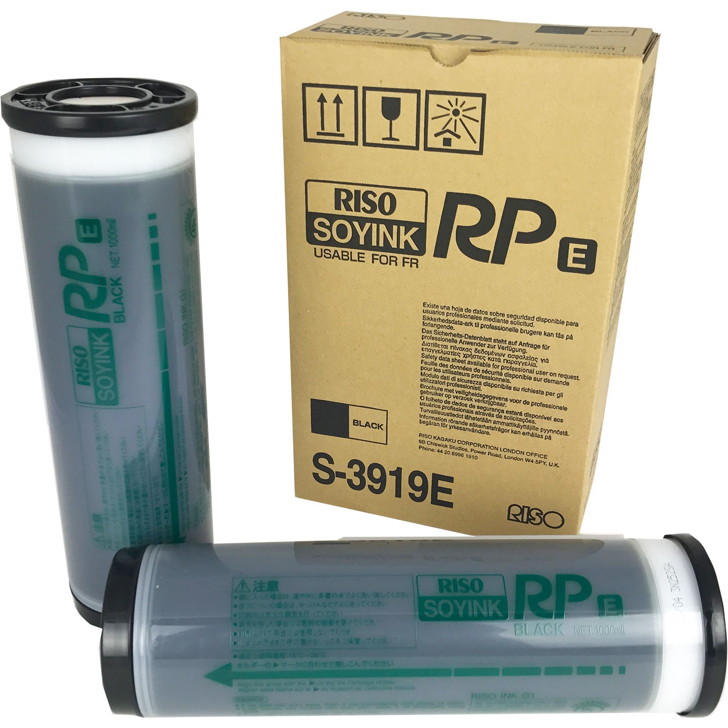 Riso RP/FR Black Soy Ink S-3919 For Risograph RP310 & FR3900 Series ...