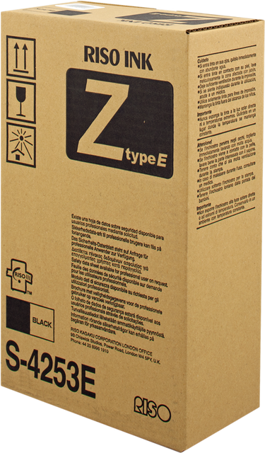 Riso Z-Type S-4253 MZ Black Ink - Box 2 – Elmstok Ltd